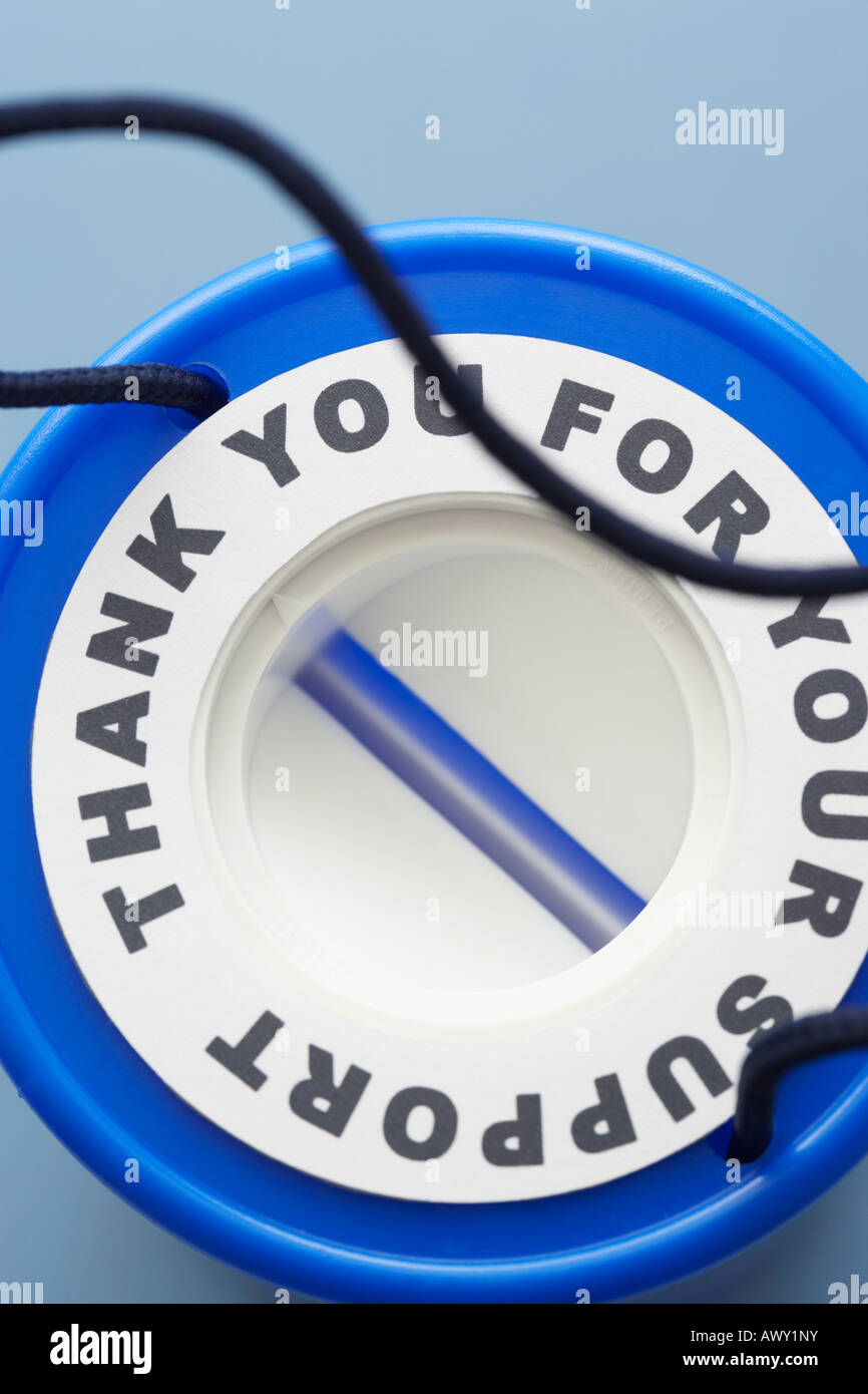 Blue plastic money box, view from above Stock Photo - Alamy
