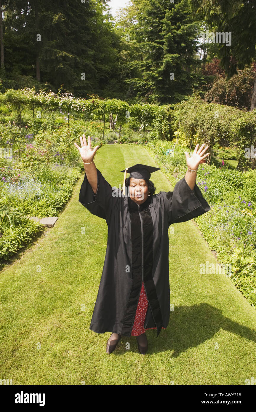 Woman wearing big black hi-res stock photography and images - Alamy