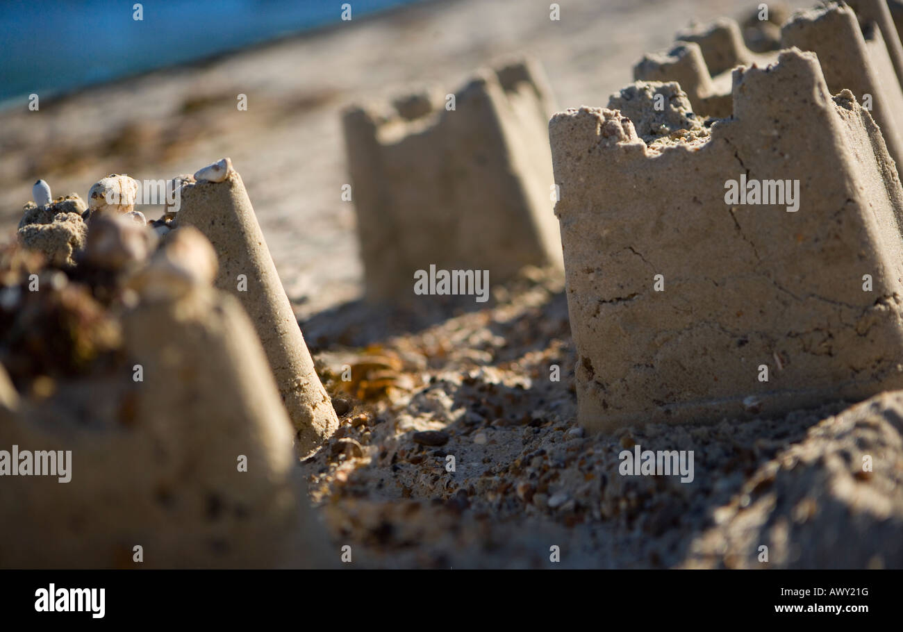 Washed away sand castle hi-res stock photography and images - Alamy