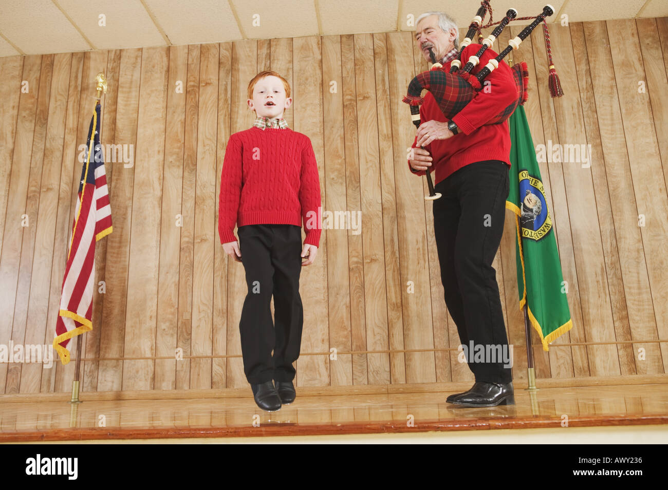 Bagpipes dancing hi-res stock photography and images - Alamy