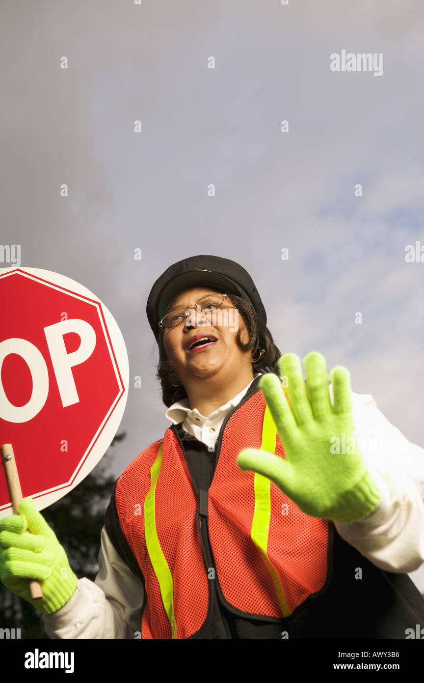 Female crossing guard hi-res stock photography and images - Alamy