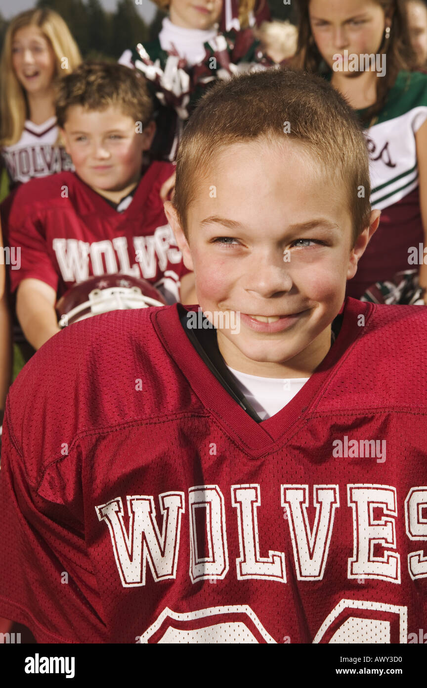 Portrait of a young football player Stock Photo - Alamy