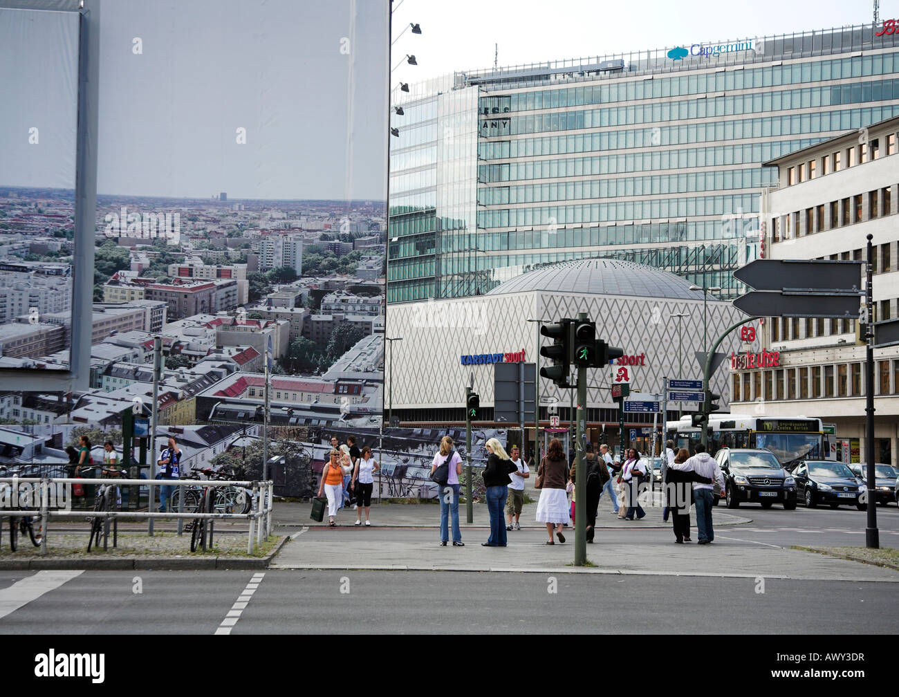 street view with walkers in Berlin, Germany Stock Photo - Alamy