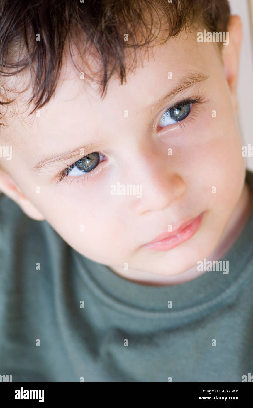 serious baby boy Stock Photo - Alamy