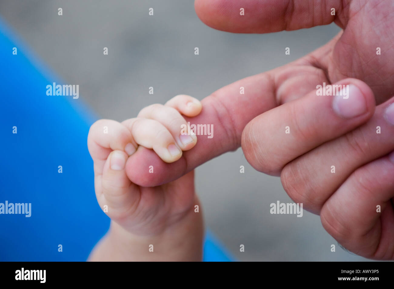Newborn hand holding father finger Stock Photo - Alamy