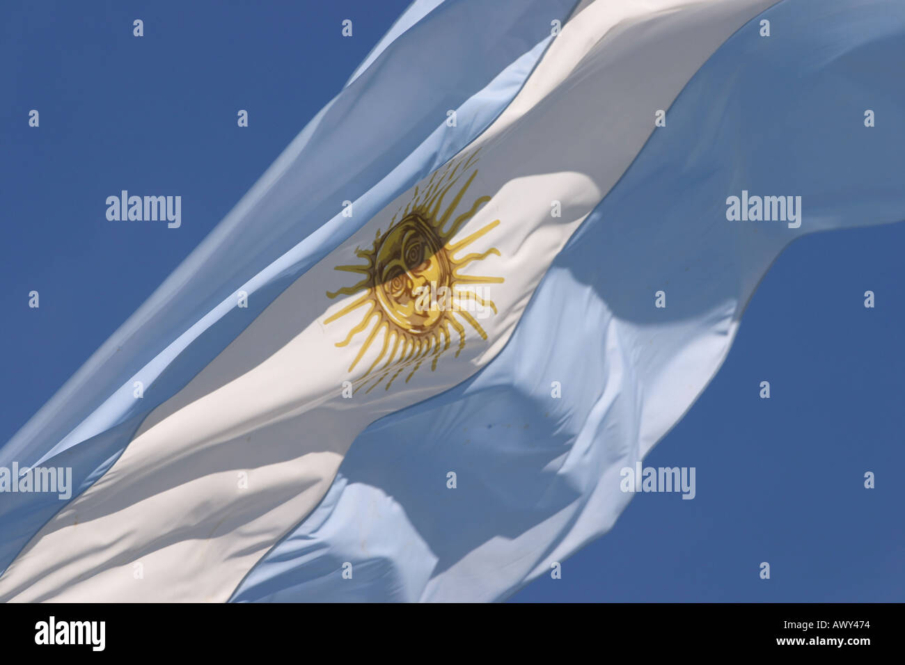 Argentina national flag Stock Photo - Alamy