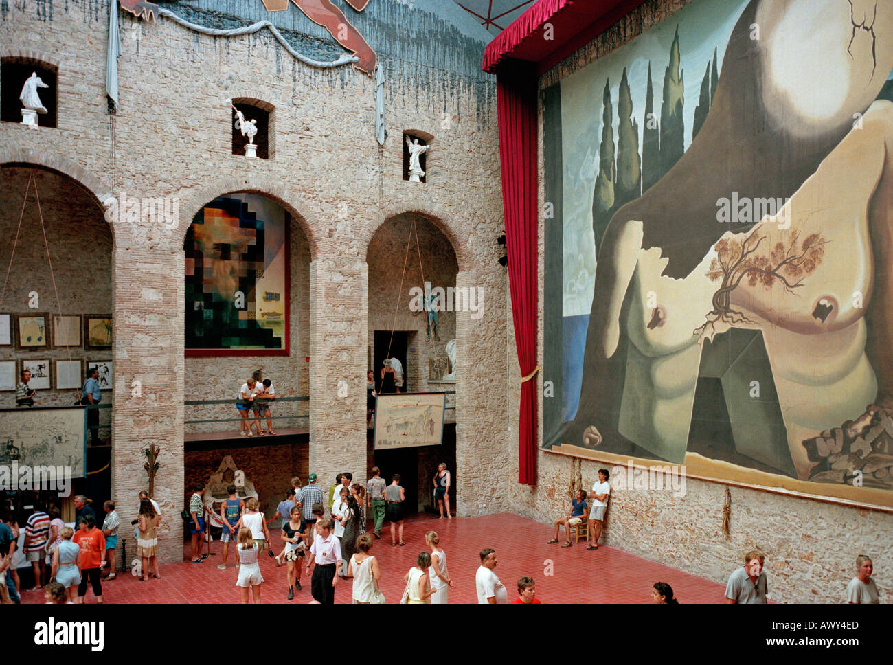 An interior view of the enthralling Salvador Dali museum at Figueres ...