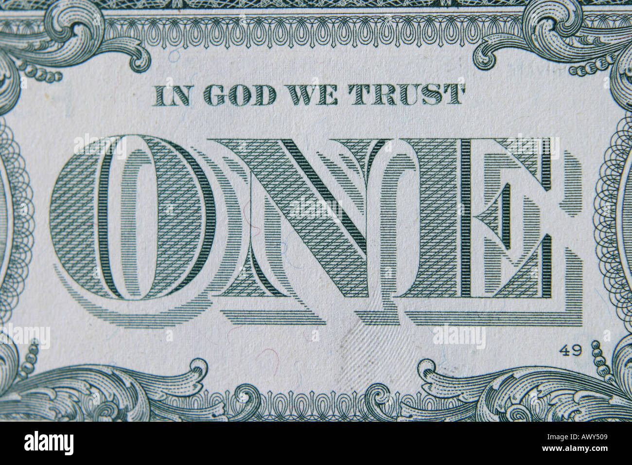 1 doller note hi-res stock photography and images - Alamy