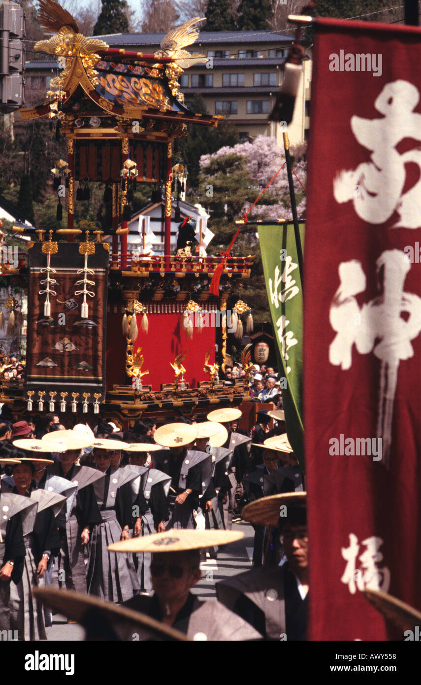 Floats and Procession during Takayama Festival Takayama Japan Stock ...
