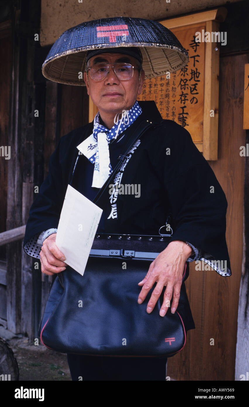 Postman Tsumago Kiso Valley Japan Stock Photo - Alamy