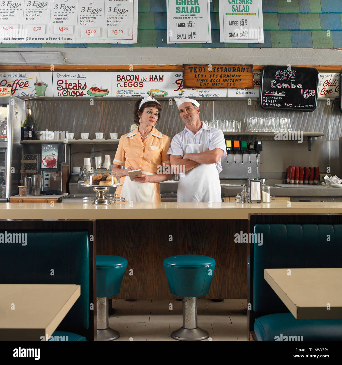 50 year old woman in cafe hi-res stock photography and images - Alamy