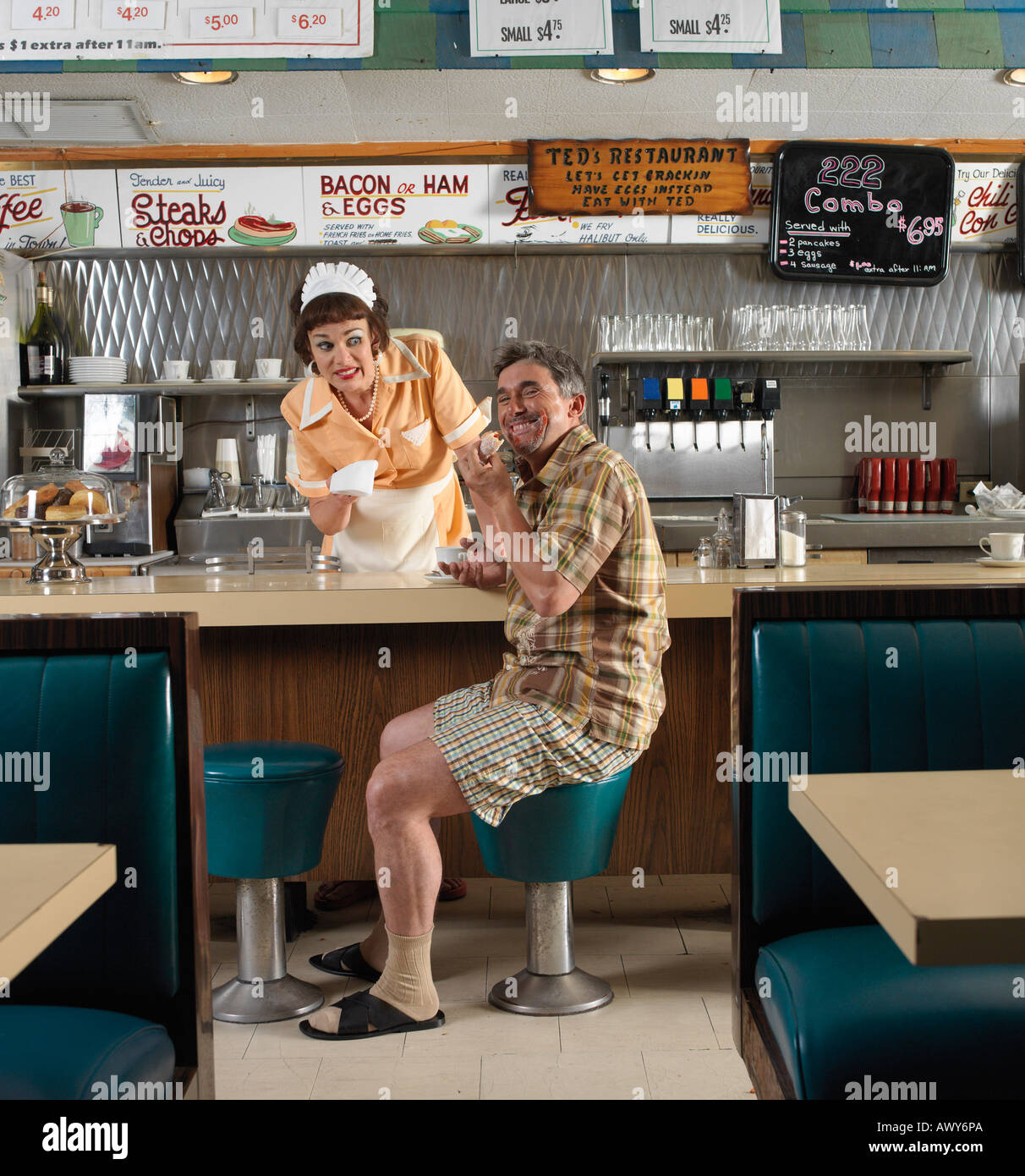Diner Waitress High Resolution Stock Photography and Images - Alamy