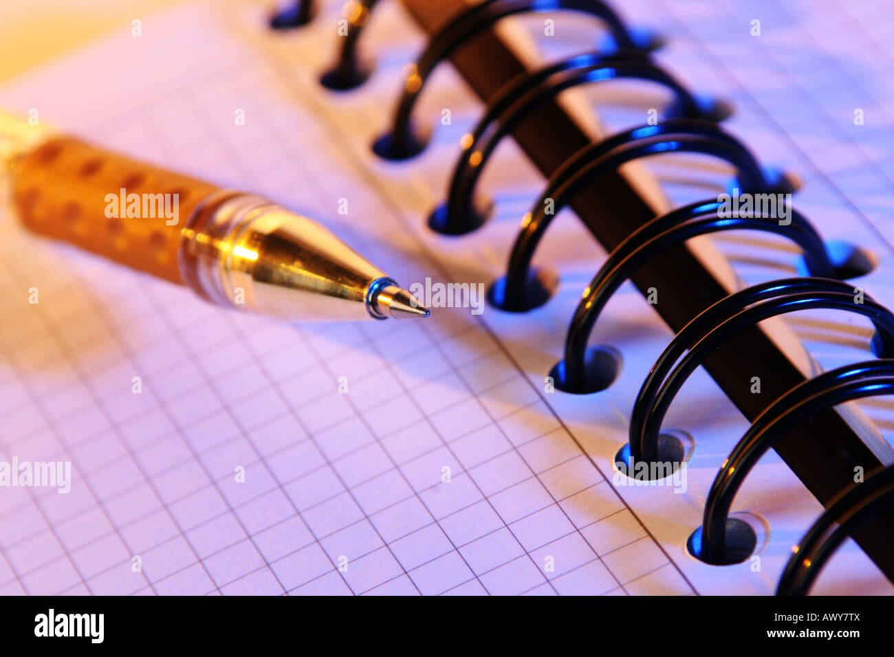 Handbook and handle detail in color light Stock Photo - Alamy