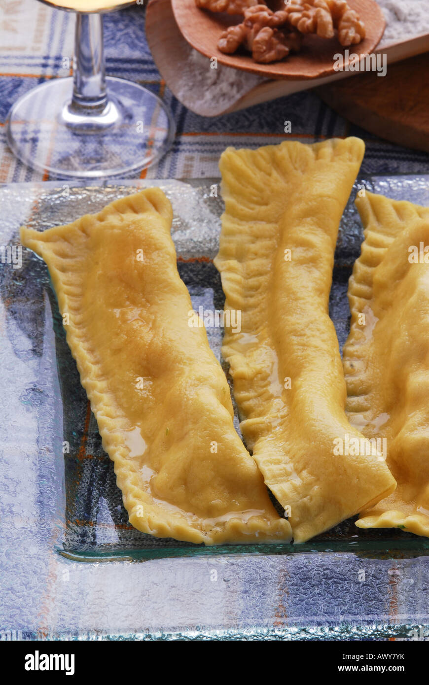 Sweet Ravioli - Dessert - Istrian Kitchen Stock Photo - Alamy