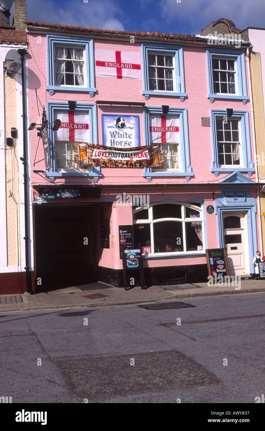 White Lion pub Beccles Suffolk England during Stock Photo - Alamy