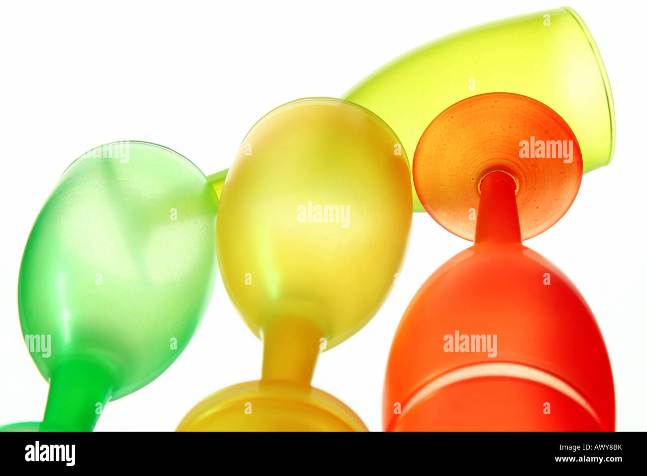 Matted glass set isolated on white background Stock Photo - Alamy