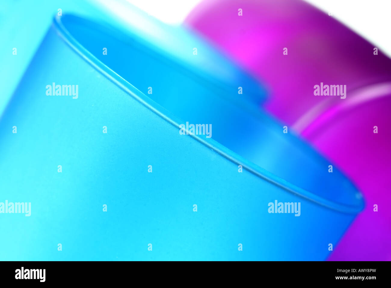 Matted glass set isolated on white background Stock Photo - Alamy