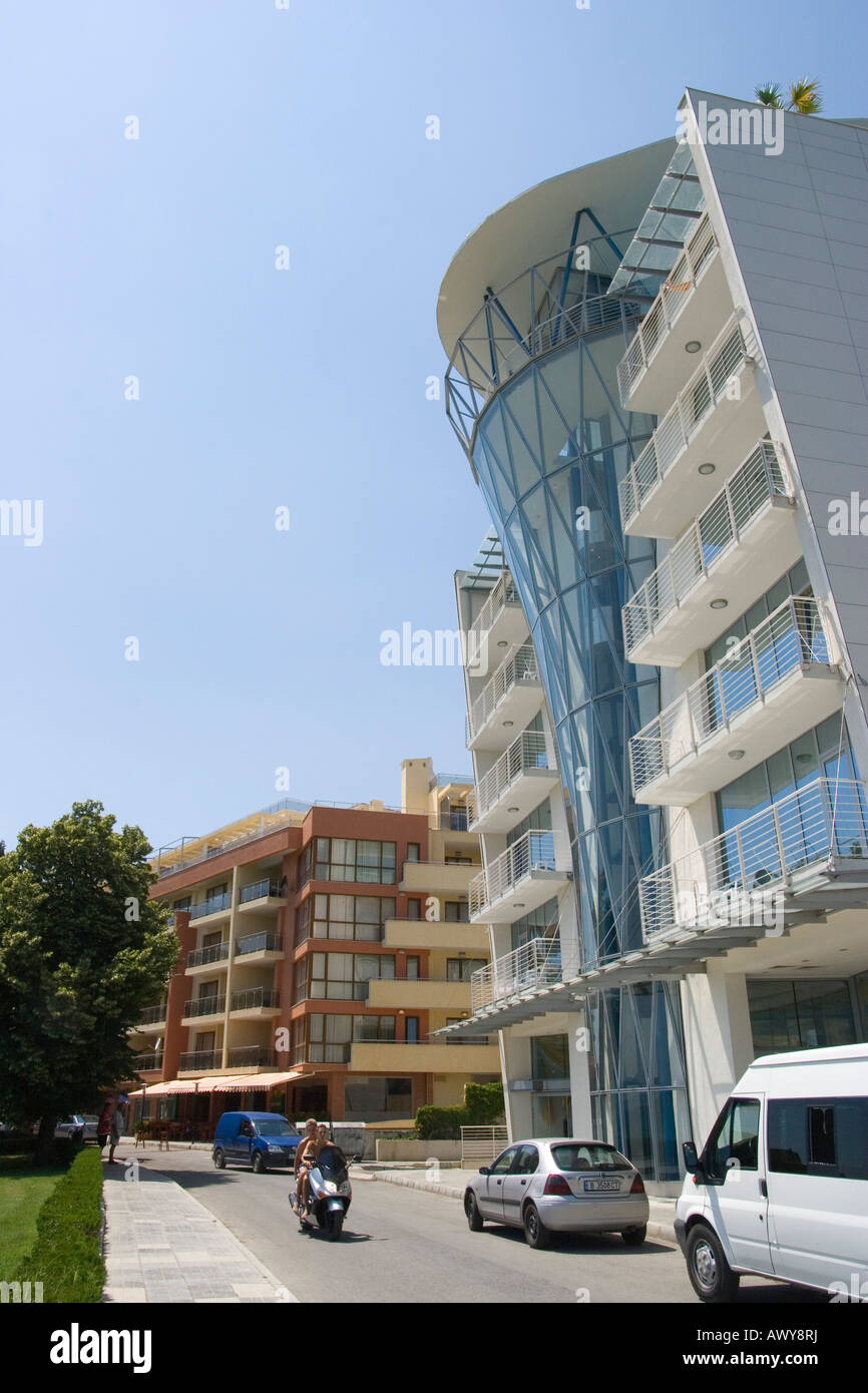 Black Sea resort, Nessebar town, a well-known resort, modern ...