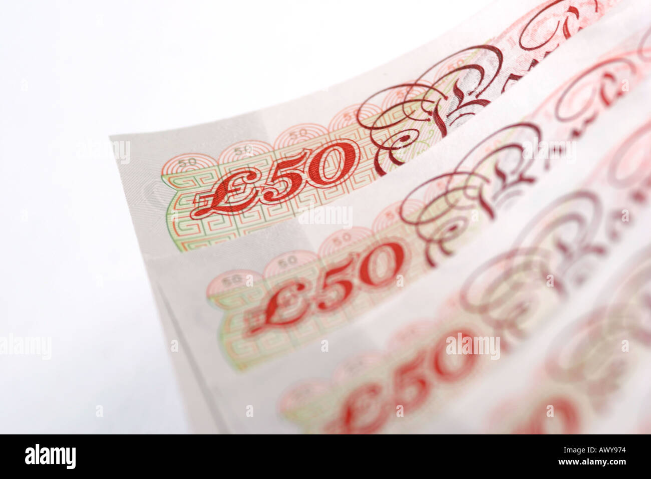 fifty pound notes UK 50 GBP Stock Photo - Alamy