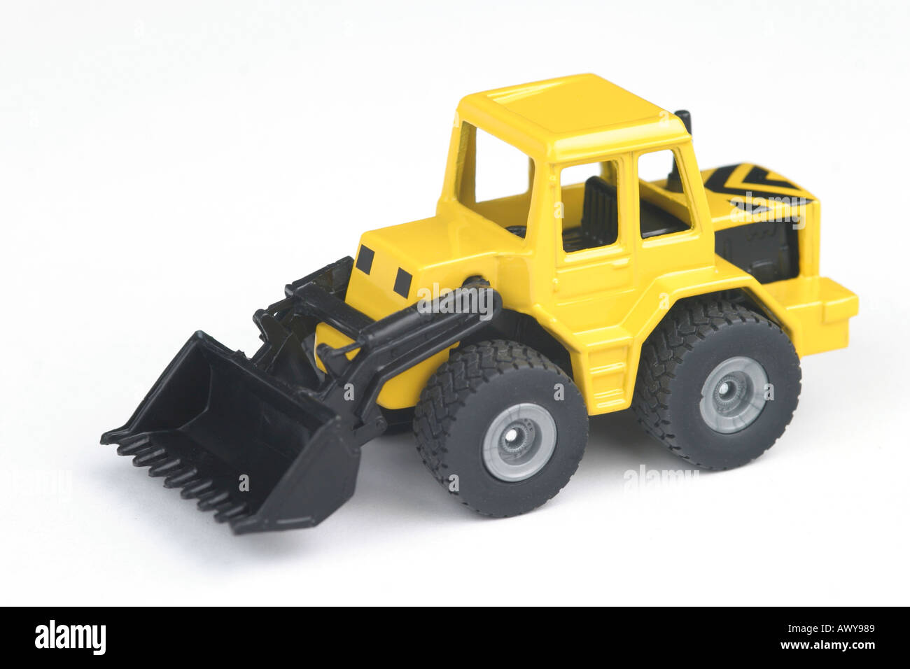 bulldozer digger cut out on a white background Stock Photo - Alamy