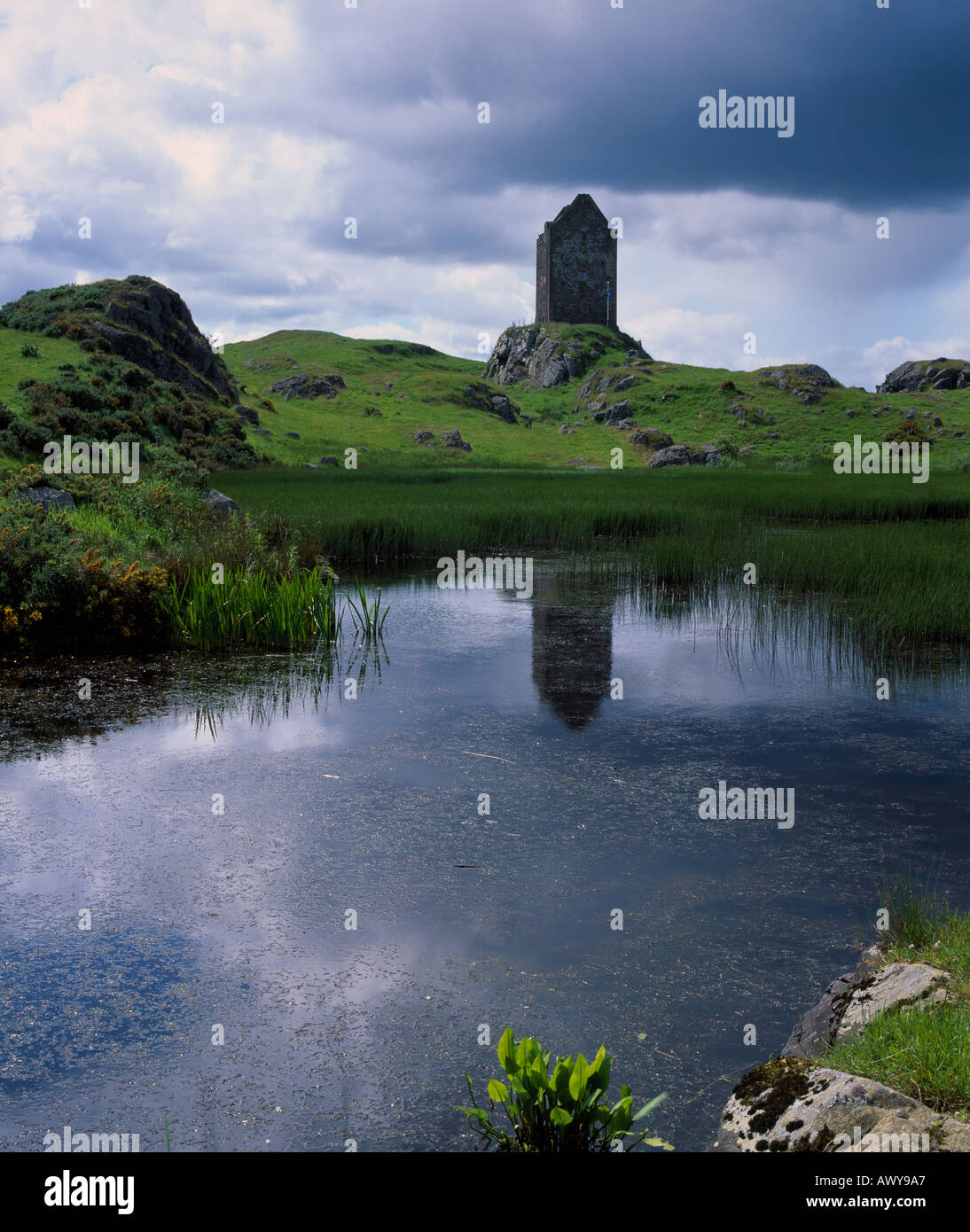 Scotland, Scottish Borders, near Kelso, Smailholm Tower Stock Photo - Alamy