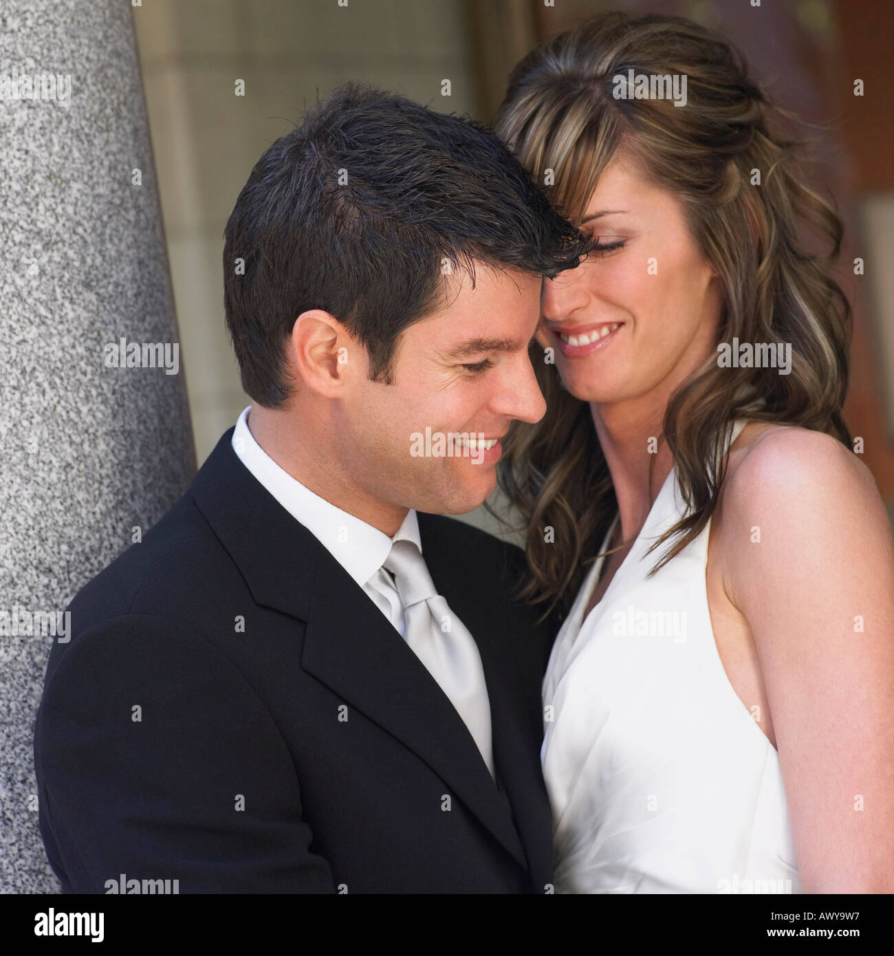Portrait of Bride and Groom Stock Photo - Alamy