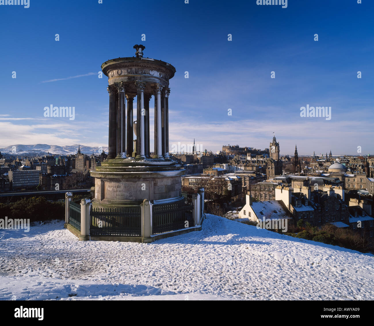 Edinburgh Castle Scotland View Vista High Resolution Stock Photography ...