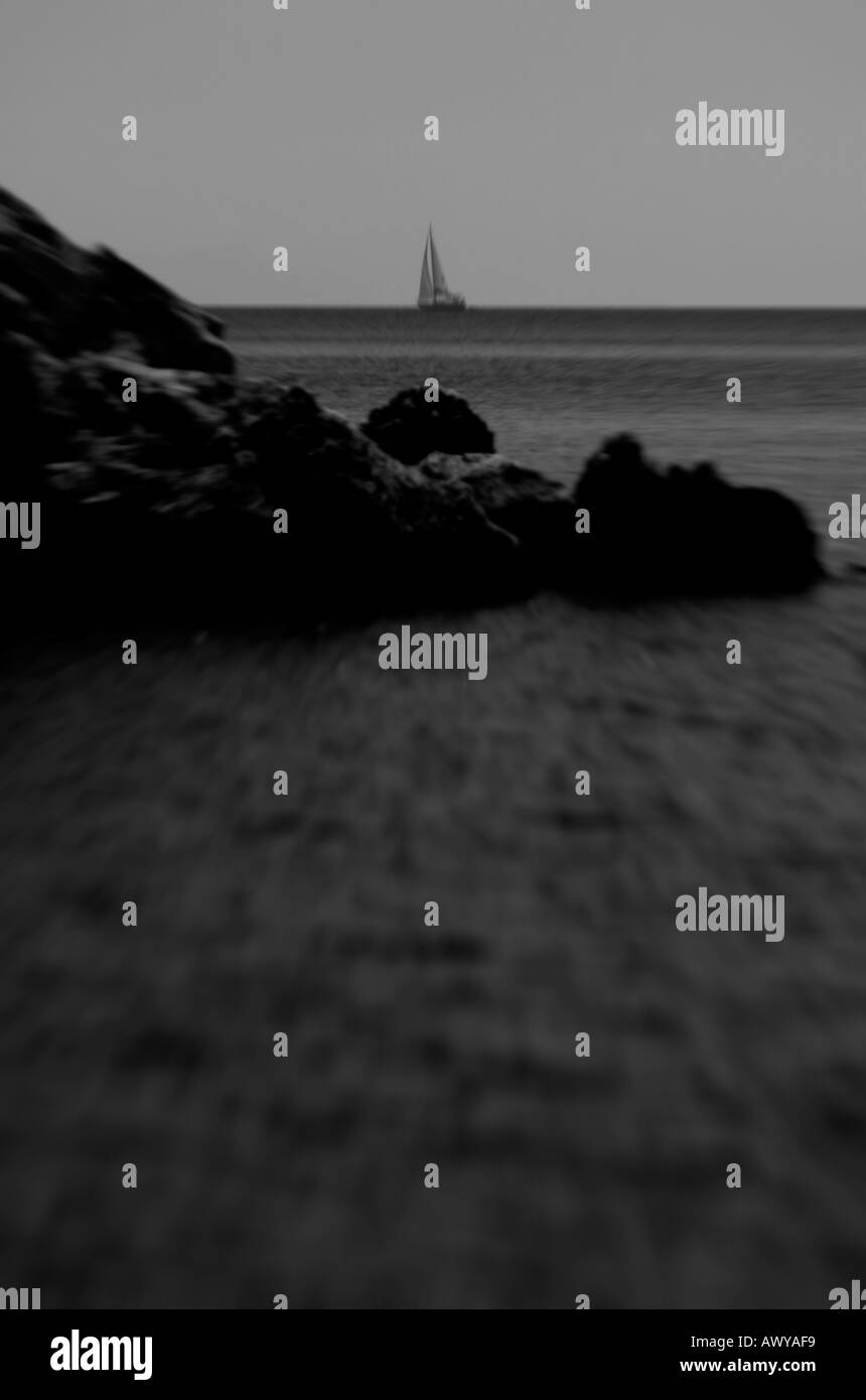 Sail boat off Argos Island Skiathos Greece Stock Photo - Alamy