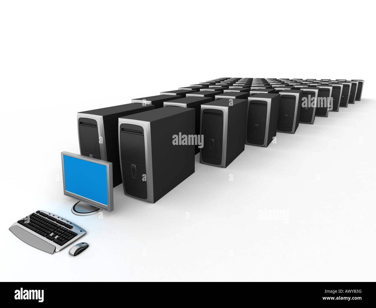 Office cubicle 3d isolated hi-res stock photography and images - Alamy