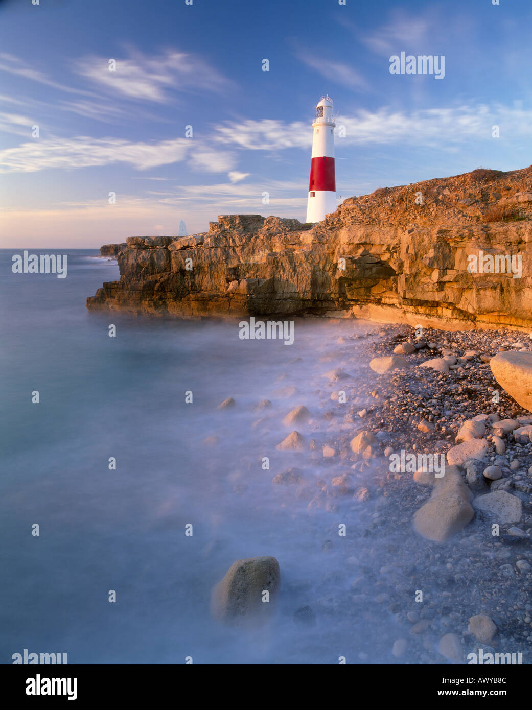 Portland Bill Lighthouse Sunrise Stock Photos & Portland Bill ...