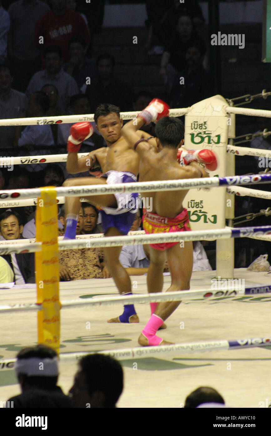 Muay Thai (Thai Boxing) Lumpini Stadium Bangkok Stock Photo - Alamy
