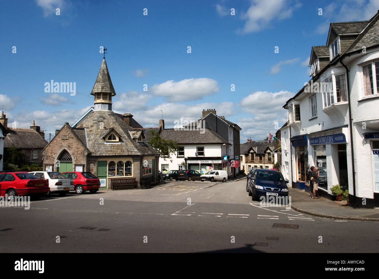 Chagford Dartmoor Devon England Stock Photo, Royalty Free Image ...