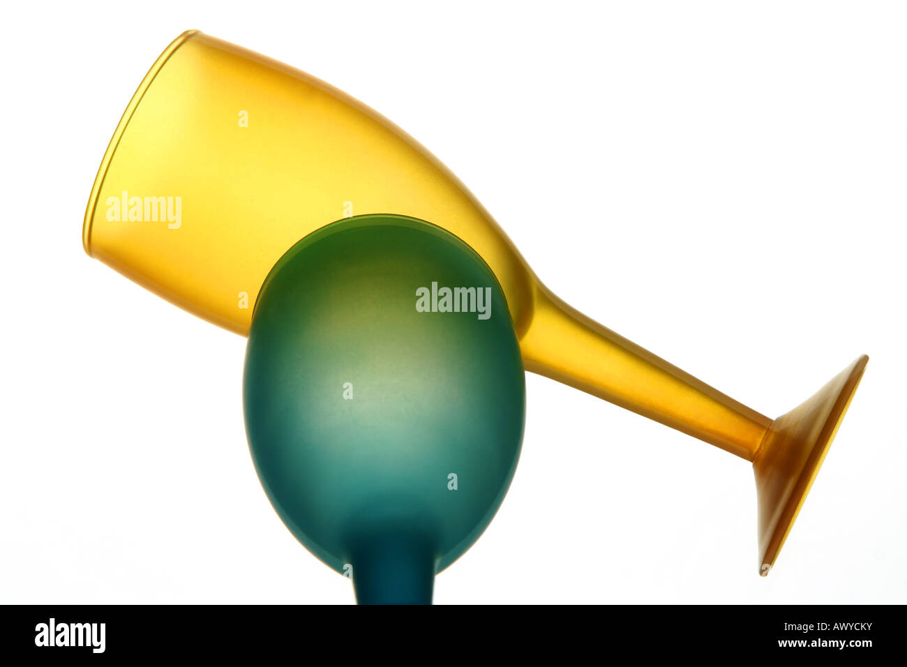 Matted glass set isolated on white background Stock Photo - Alamy