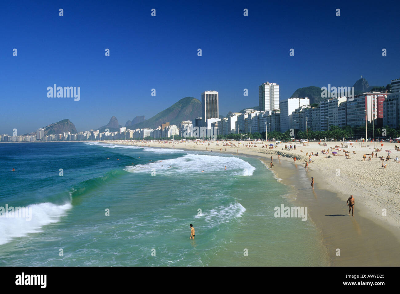 Sunbathers copacabana beach hi-res stock photography and images - Alamy