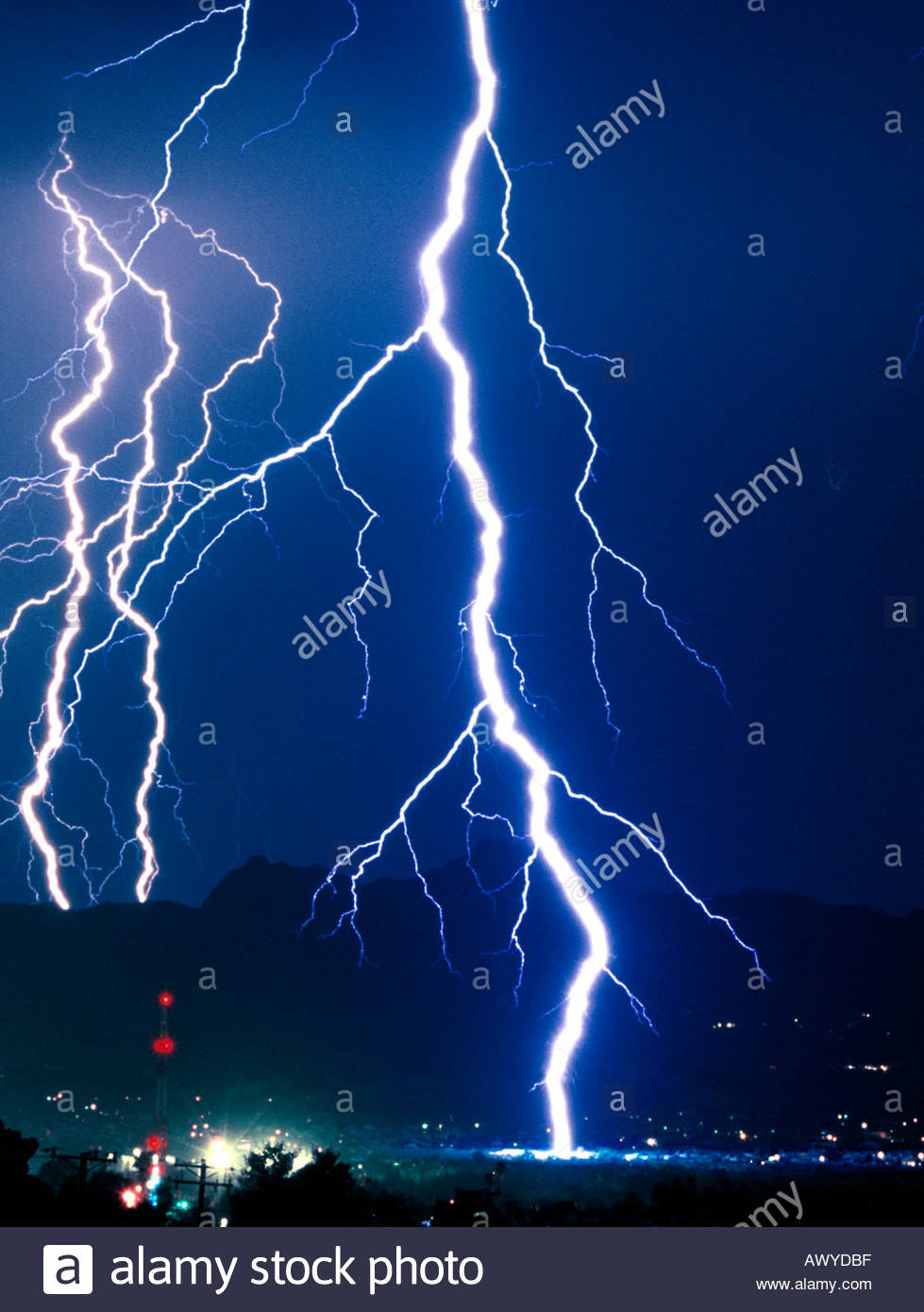 One Big Lightning Bolt High Resolution Stock Photography and Images - Alamy