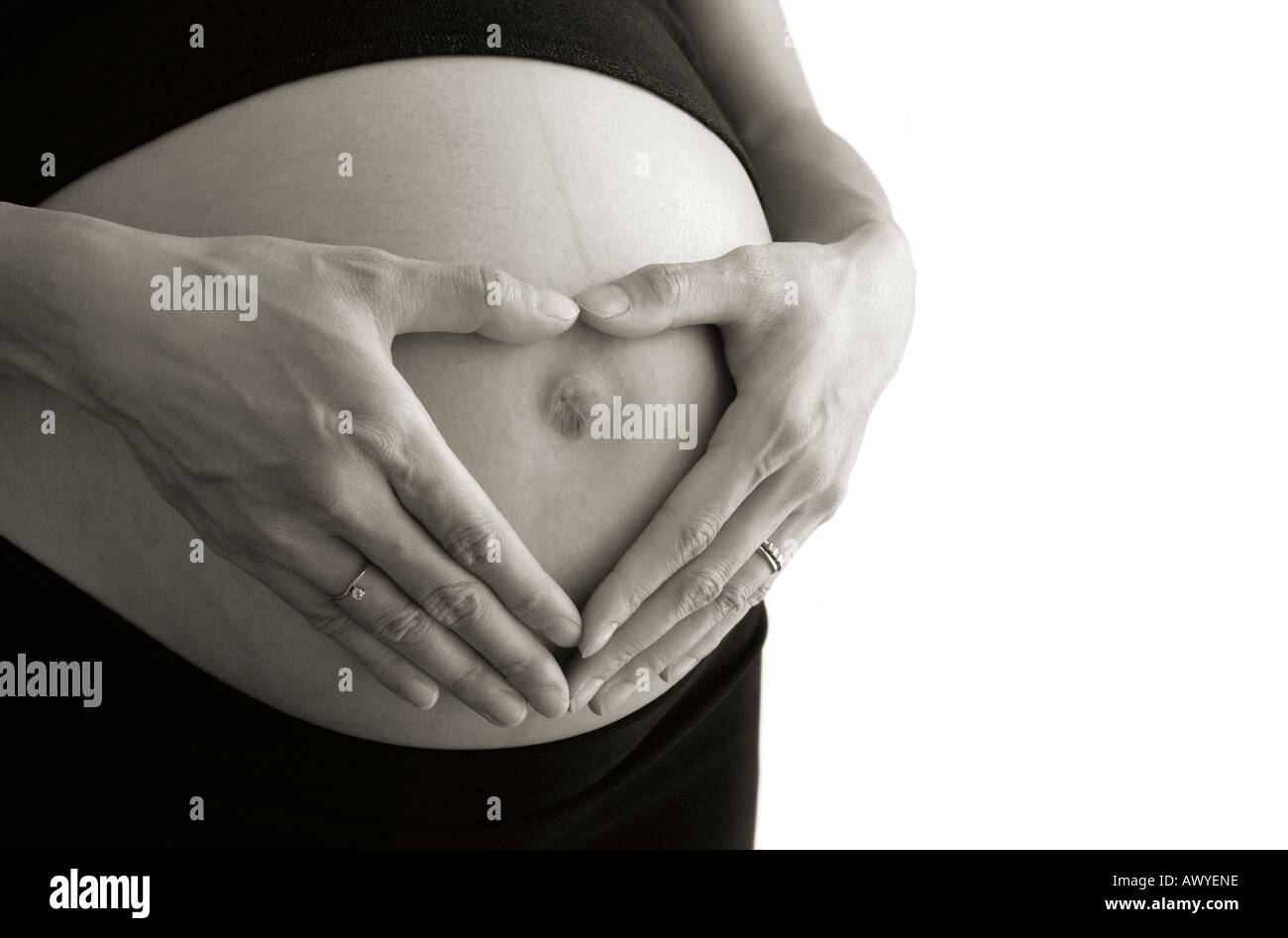 35 Weeks pregnant woman Stock Photo - Alamy