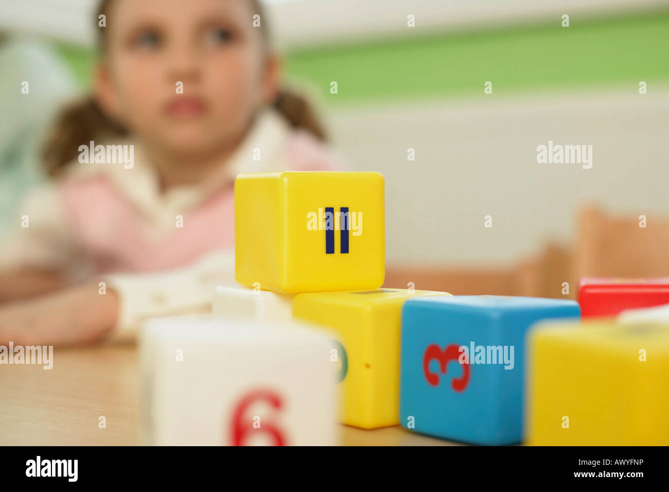 Child blocks numbers hi-res stock photography and images - Alamy