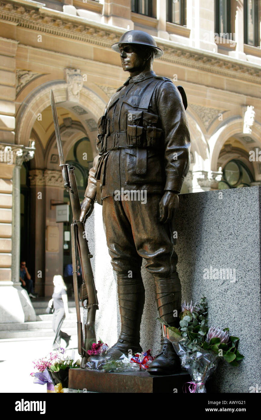An ANZAC war memorial in Martin Place Sydney Stock Photo - Alamy