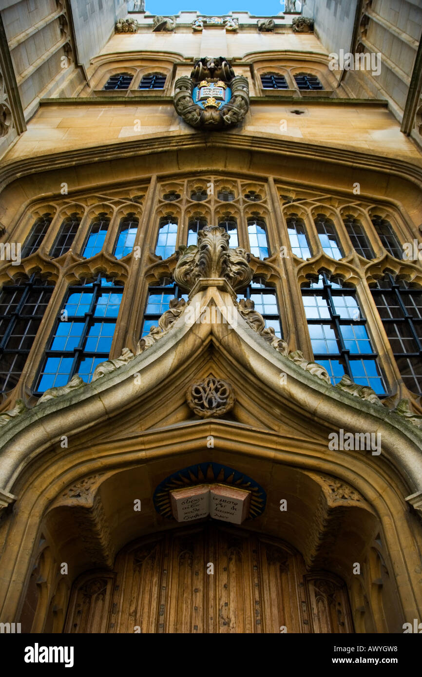 Detail of Bodleian Library Divinity School, Oxford, England, UK Stock ...