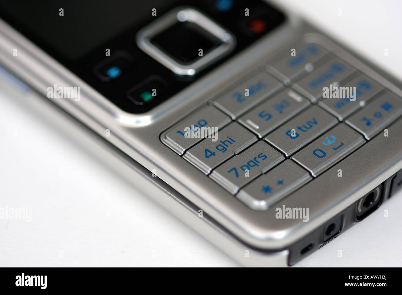 mobile phone on white background Stock Photo - Alamy