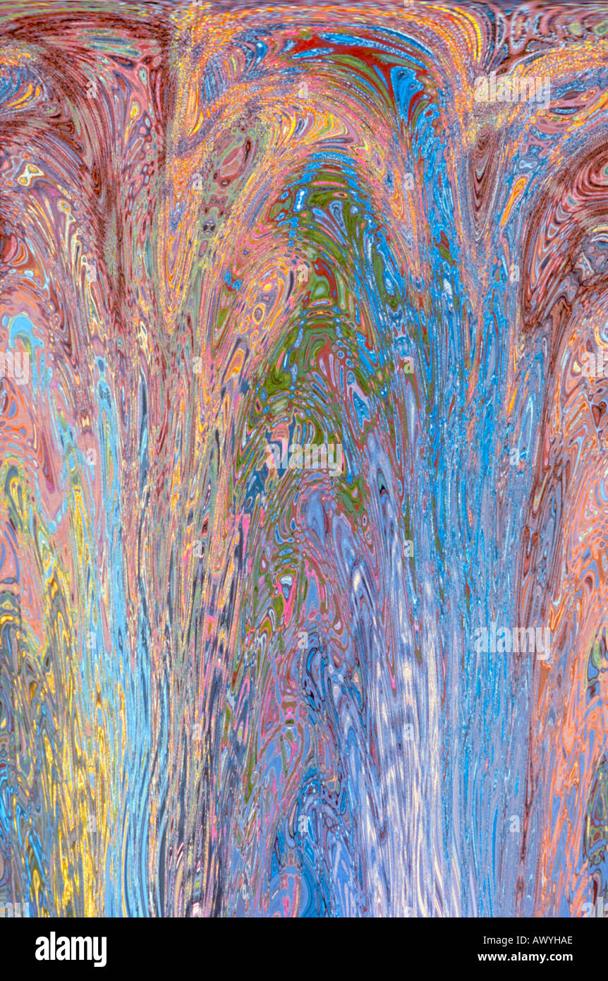 abstract computer graphic pixel waterfall flowing colors Stock Photo ...