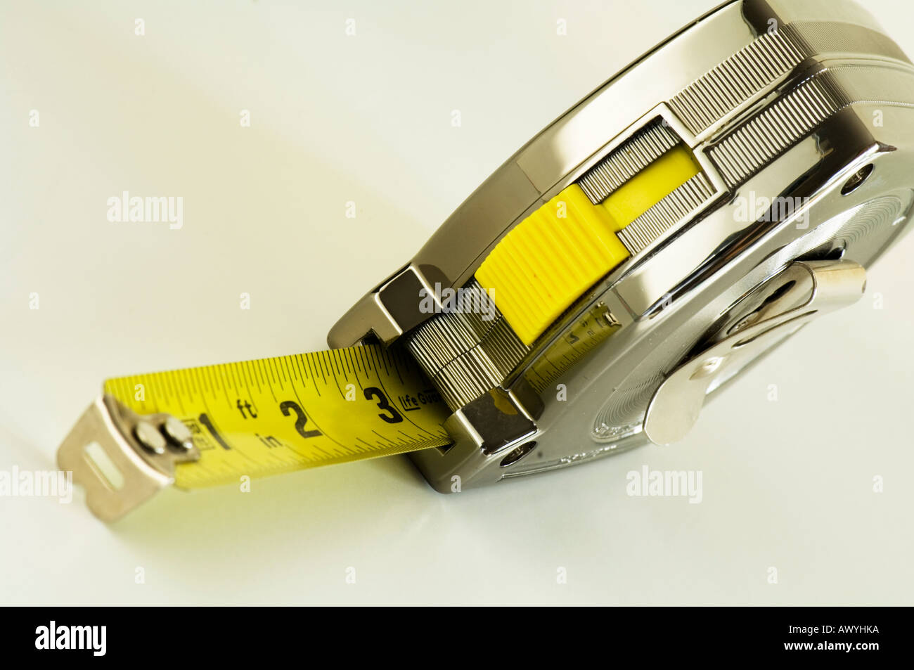 retractable metal tape measure Stock Photo - Alamy