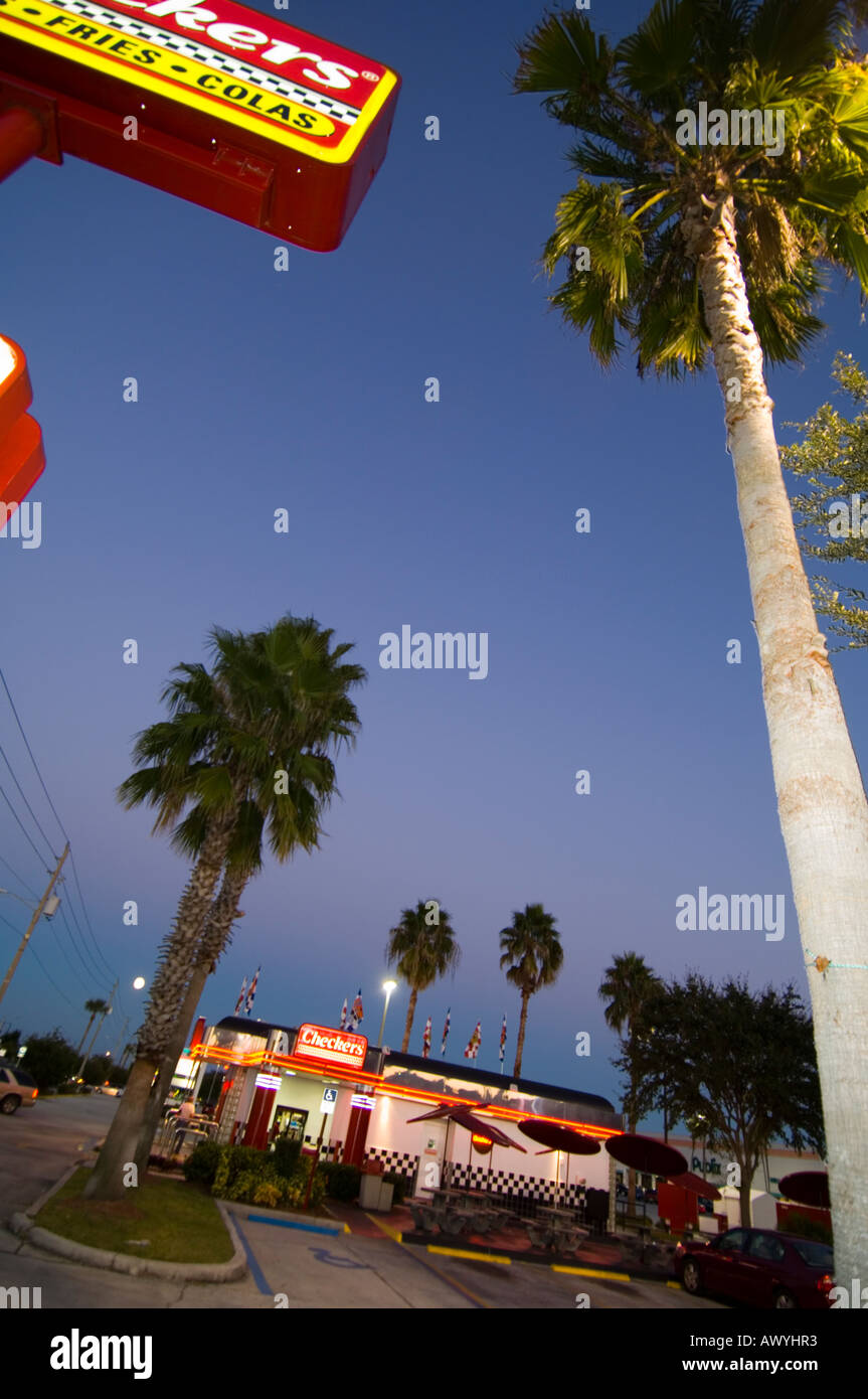 Checkers a fast food restaurant in Florida Stock Photo - Alamy