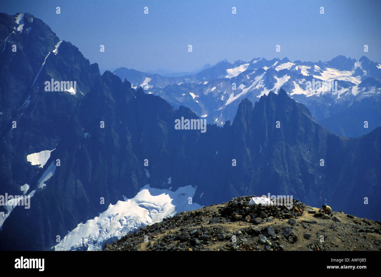 Campsite below Mt Sahale North Cascades National Park Washington State ...