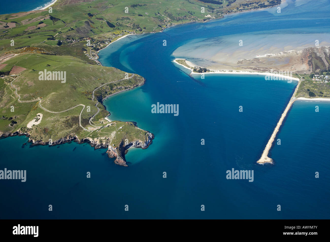 Taiaroa Head Otago Peninsula Otago Harbour Entrance and Aramoana ...