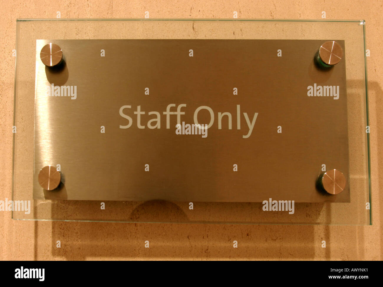 Staff only sign Stock Photo - Alamy