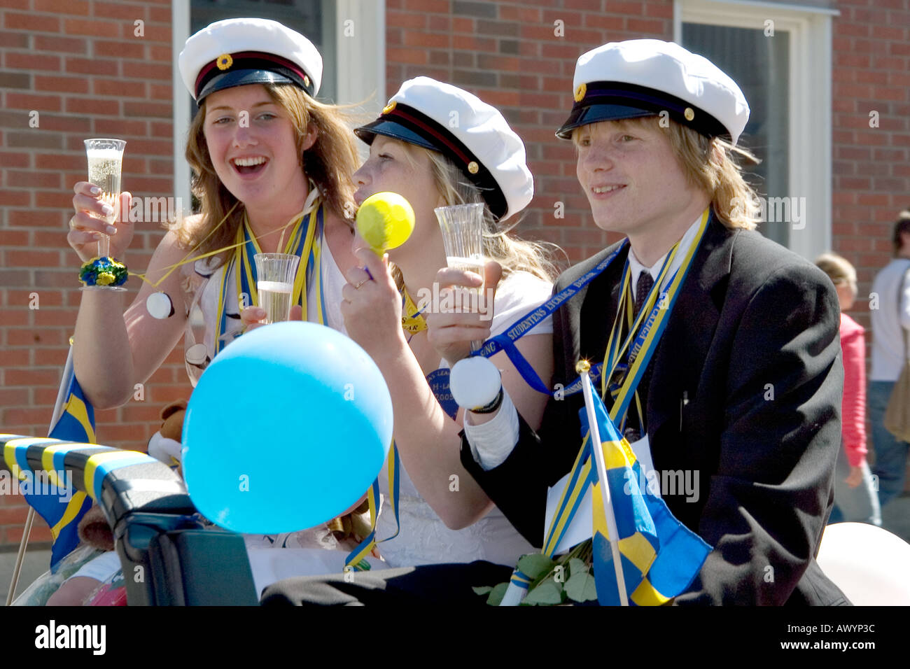 High School Graduation Sweden Stock Photo - Alamy
