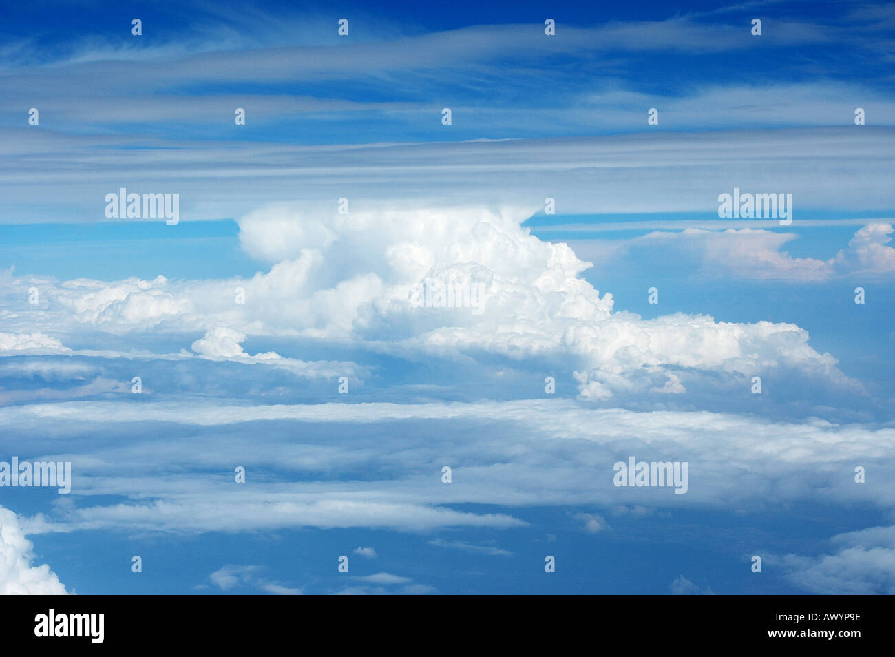 Cumulus and Stratus clouds Stock Photo - Alamy