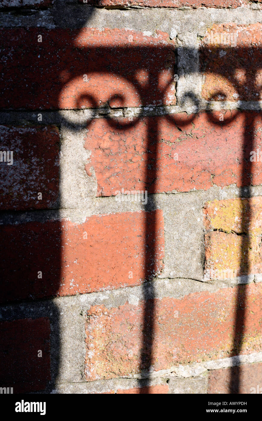 Shadow of gate Stock Photo - Alamy