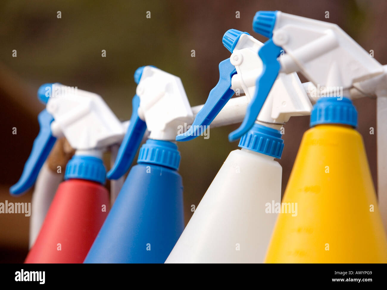 Water spray bottles Stock Photo - Alamy